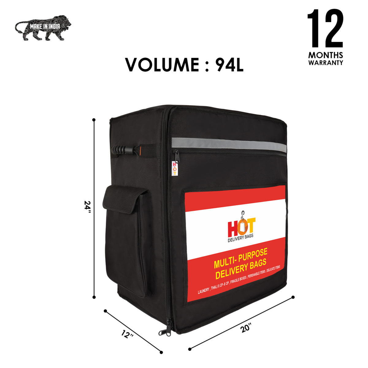 Buy Jumbo Multi Meal Thali Delivery Bag -32 Thali Online From Hot ...